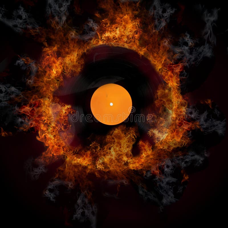 Burning disc stock illustration. Illustration of disk - 16019631