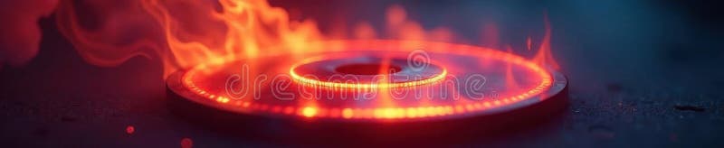 Burning Disc, Ethereal Smoke Plumes, Intense Heat, Burning, Heat ...