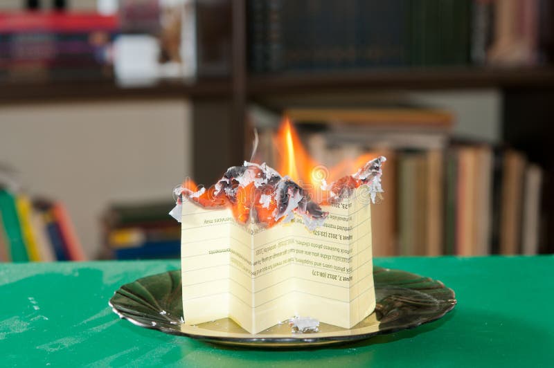 Burning document stock photo. Image of paper, flame, fire - 26197266