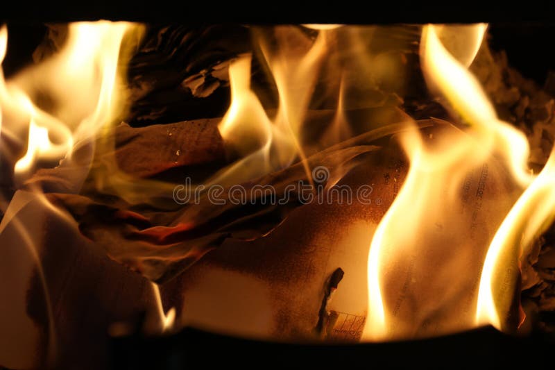 Burning a Document stock image. Image of burnt, blaze - 339453145