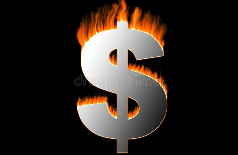 Dollar Sign Flames Stock Illustrations – 94 Dollar Sign Flames Stock ...