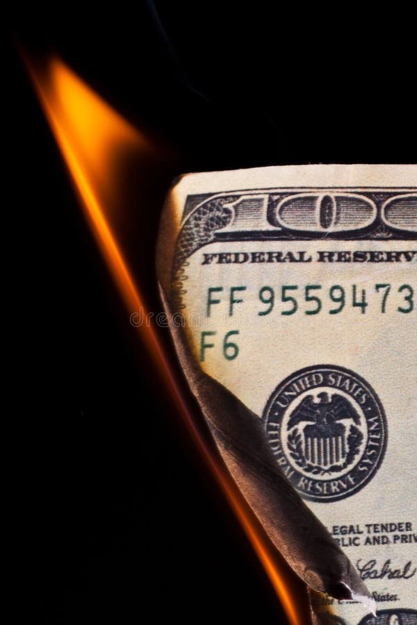 Burning U.S. Medicare Insurance Card Stock Photo - Image of stated ...