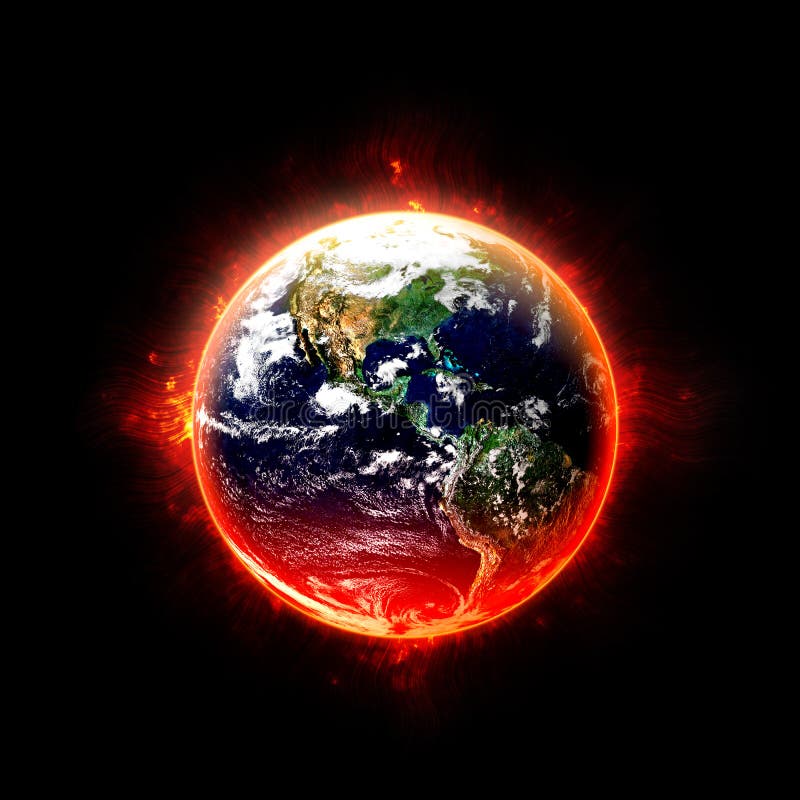 Earth On Fire Wallpaper
