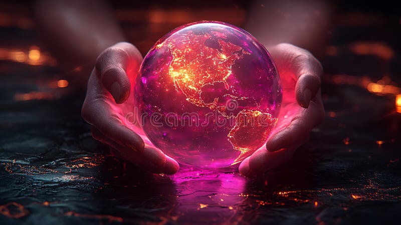 Burning Earth Held Hands Stock Photos - Free & Royalty-Free Stock ...