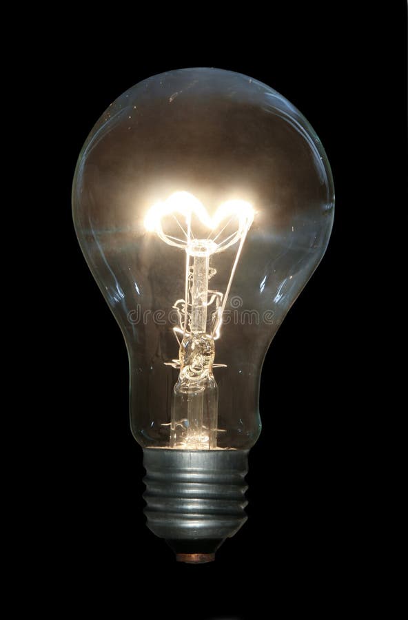 Burning electric bulb stock photo. Image of silver, variation - 7961662