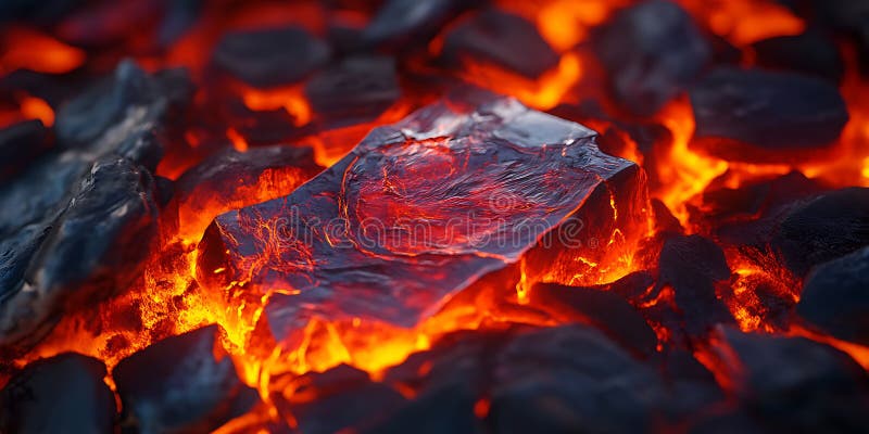 Burning Embers Glowing Coal Fire Hot Coals Inferno Background Texture ...