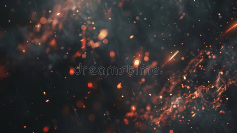 Burning Embers and Sparks Abstract Background. Fire Particles Texture ...