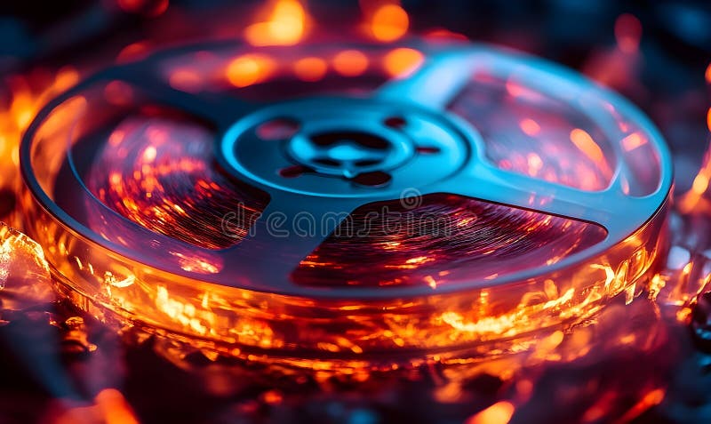 Reel of Fire stock illustration. Illustration of vintage - 375533492