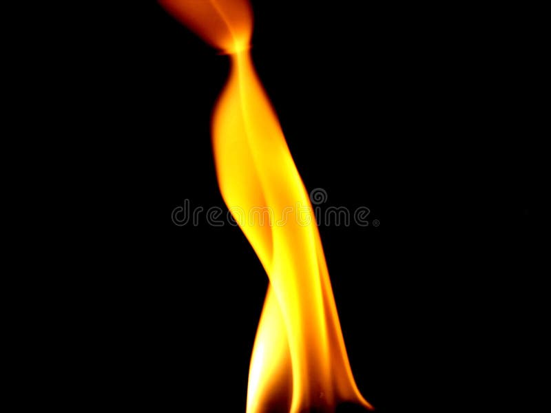 Burning Fire Abstract Image in the Darkness of Night. Object Includes ...