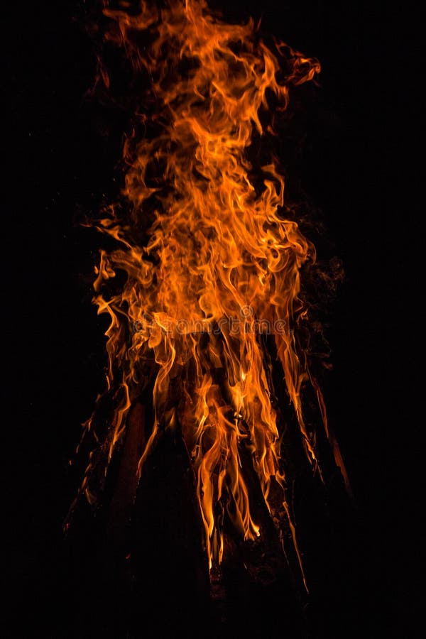 Burning Fire As a Background Stock Image - Image of wallpaper, closeup ...