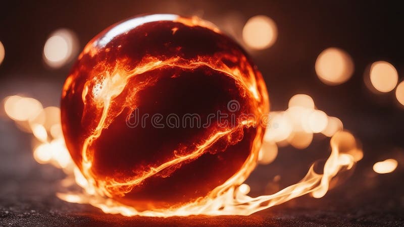 Fire in the Dark a Loud Explosion of Fire Erupted from the Ground ...