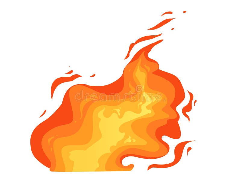 Burning Fire Effect for Campfire or Magic Vector Illustration Isolated ...