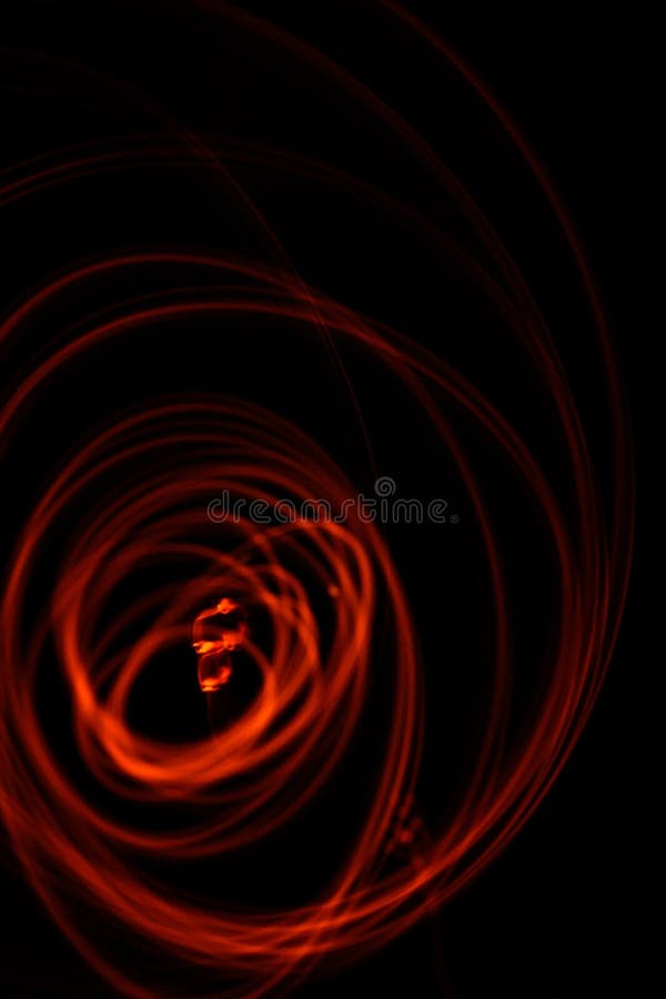 Burning Fire Emitting Sparks and Embers, Drawing Wild Energetic ...