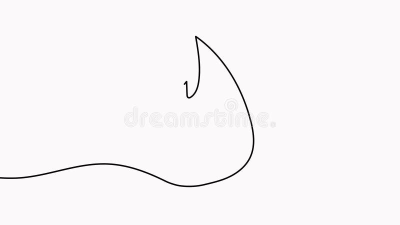 Burning Fire Flame Continuous Line Animation. Stock Video - Video of ...