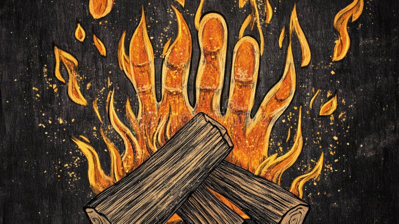 Burning Fire Flames Emerging Embers Stock Photos - Free & Royalty-Free ...