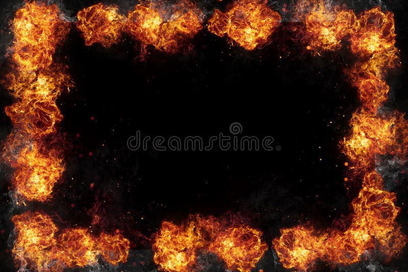Fire flame frames stock vector. Illustration of frame - 3141857