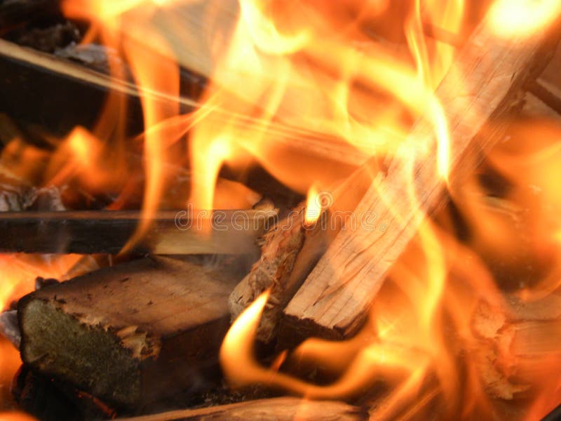 Burning Fire Flames Red Burning Stock Photo - Image of flames, open ...