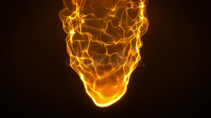 Burning Fire Fx with Particles Flames Animation Stock Video - Video of ...