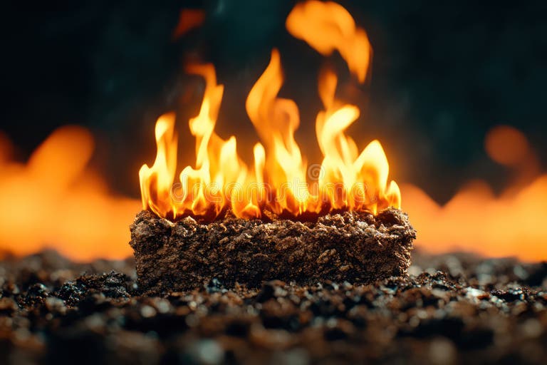 Burning Fire Isolated on White Background with Clipping Path for Easy ...