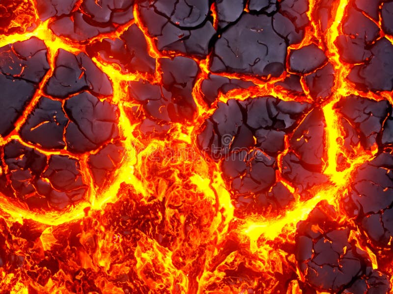 Burning Fire with Lava and Magma , Fire Background Stock Image - Image ...