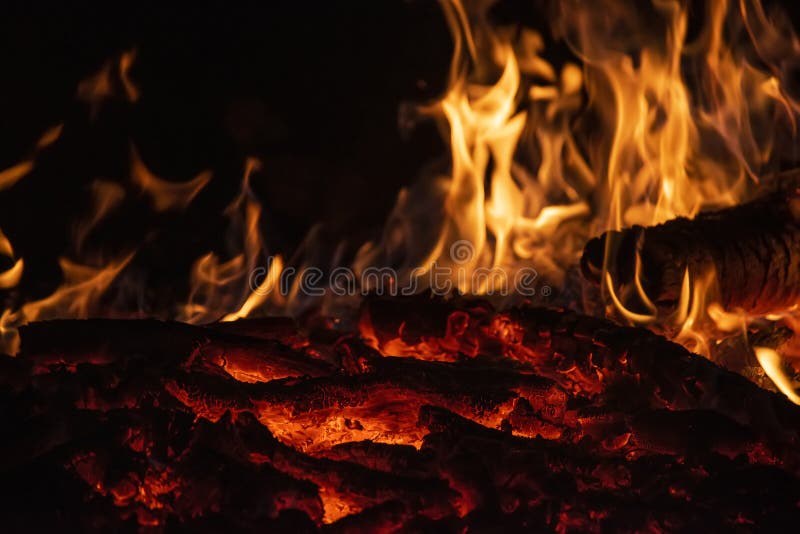 Burning fire. Fire stock image. Image of inferno, glowing - 338054889