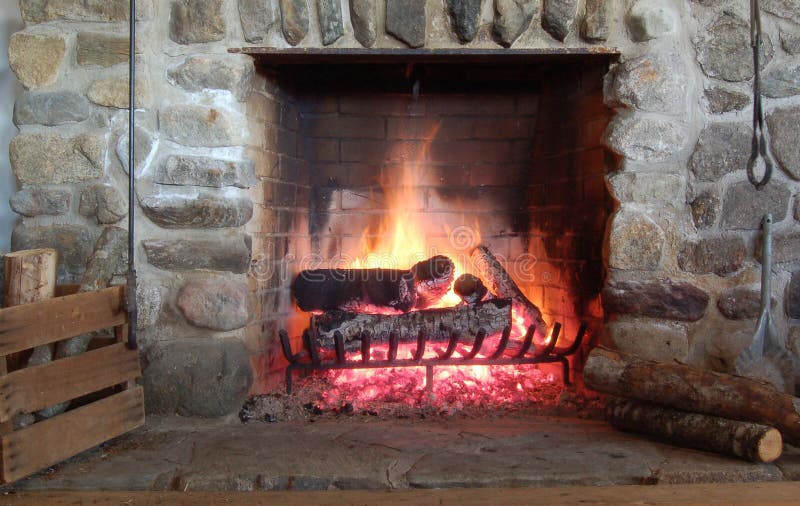 Burning fire place stock photo. Image of heat, comfortable - 12112994