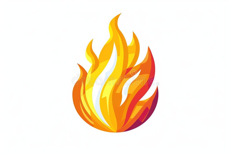 Burning Fire Sign. Olympic Flame 2024 Olympics in Paris. Generative AI ...