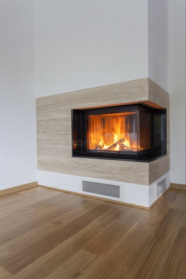 Fireplace stock image. Image of elegance, fireplace, modern - 31664691