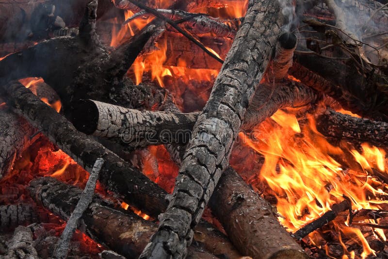 Burning firewoods stock image. Image of wood, glowing - 15998551