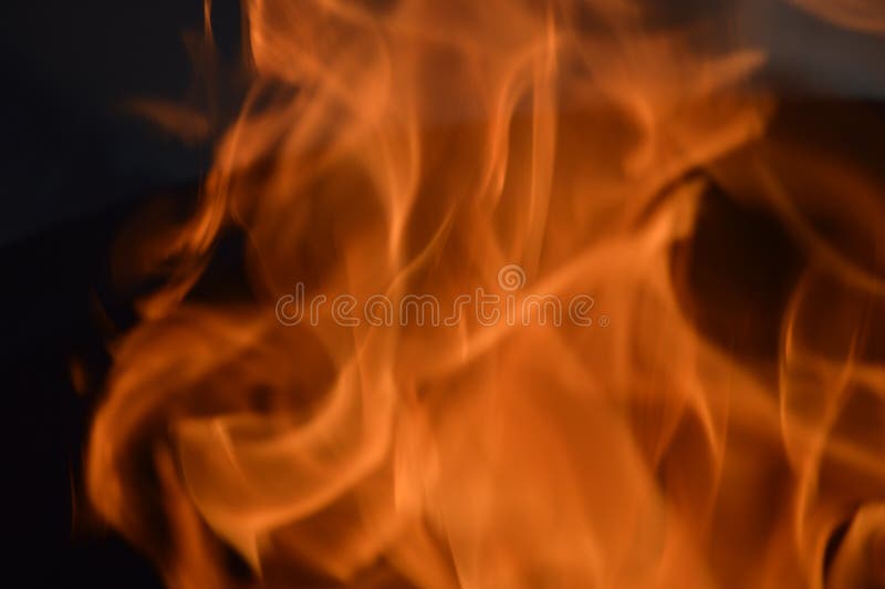 Burning Flame. Bright Orange Fire Texture. Orange Glare Abstract ...