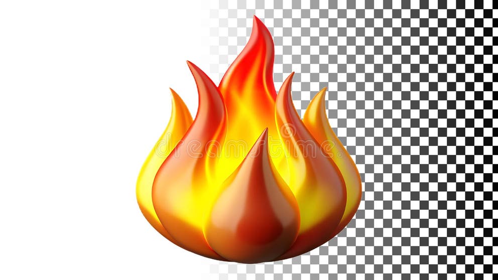 Burning Flame, Fire Element, Heat Source, Energy Symbol, Warmth and ...