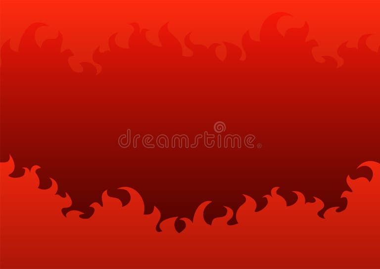 Burning Flame Gradient Background Vector Illustration. A4 Horizontal ...