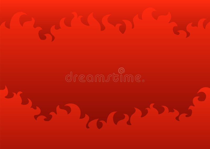 Burning Flame Gradient Background Vector Illustration. A4 Horizontal ...