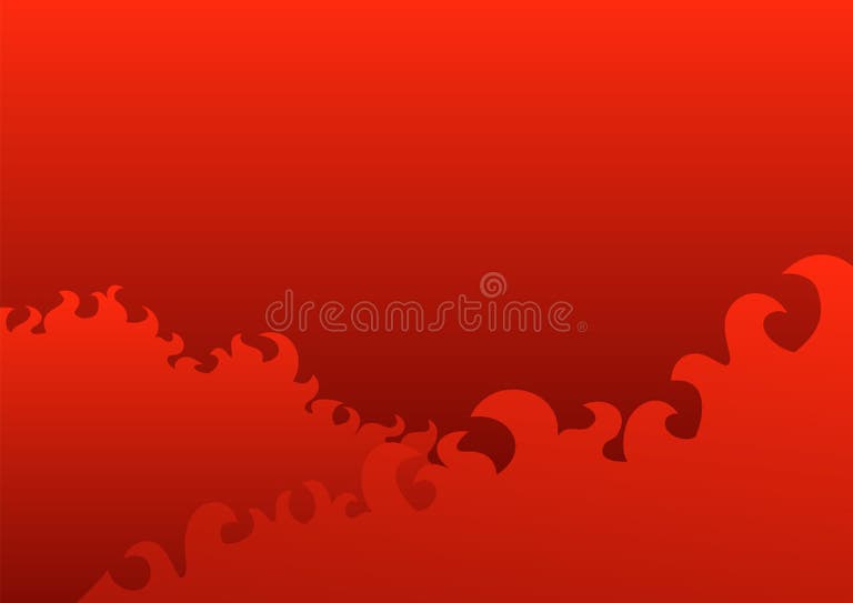 Burning Flame Gradient Background Vector Illustration. A4 Horizontal ...