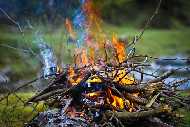 Burning Flames stock image. Image of burning, fire, transylvania - 54669157