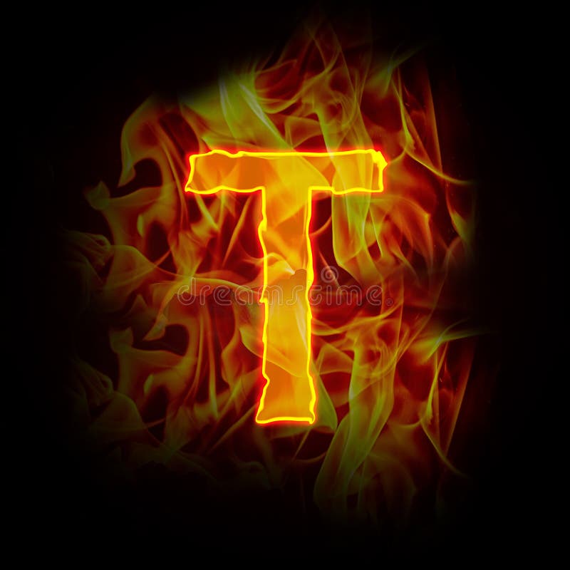 Flames Alphabet Letter T Stock Illustrations – 97 Flames Alphabet ...