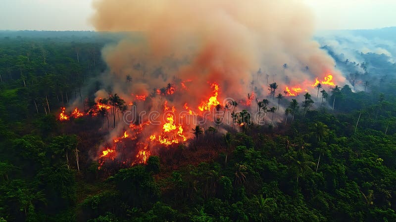 Burning Forest Demonstrates the Destructive Power of Raging Forest Fire ...