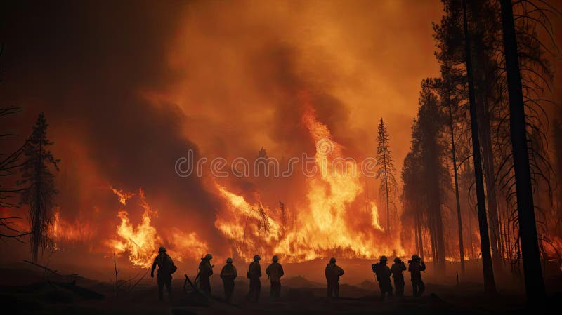 Burning Forest, Fire and Smoke. Human Impact on the Planet& X27;s ...