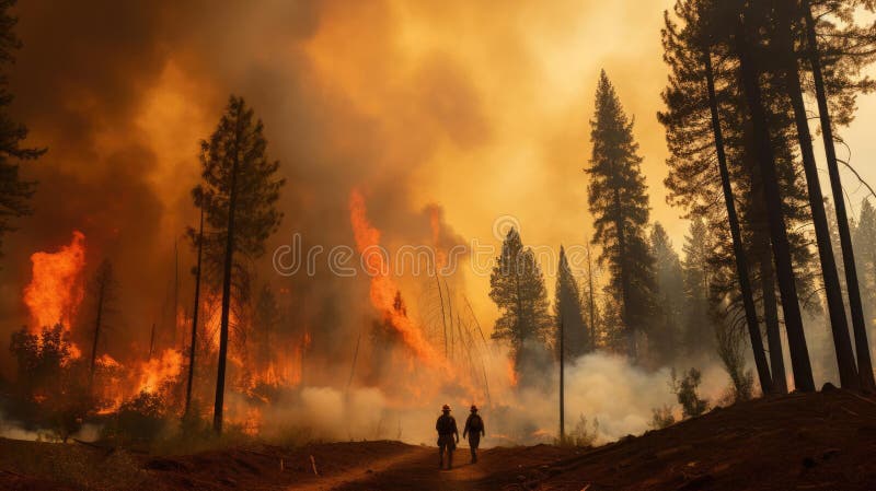 Burning Forest, Fire and Smoke. Human Impact on the Planet S Climate ...