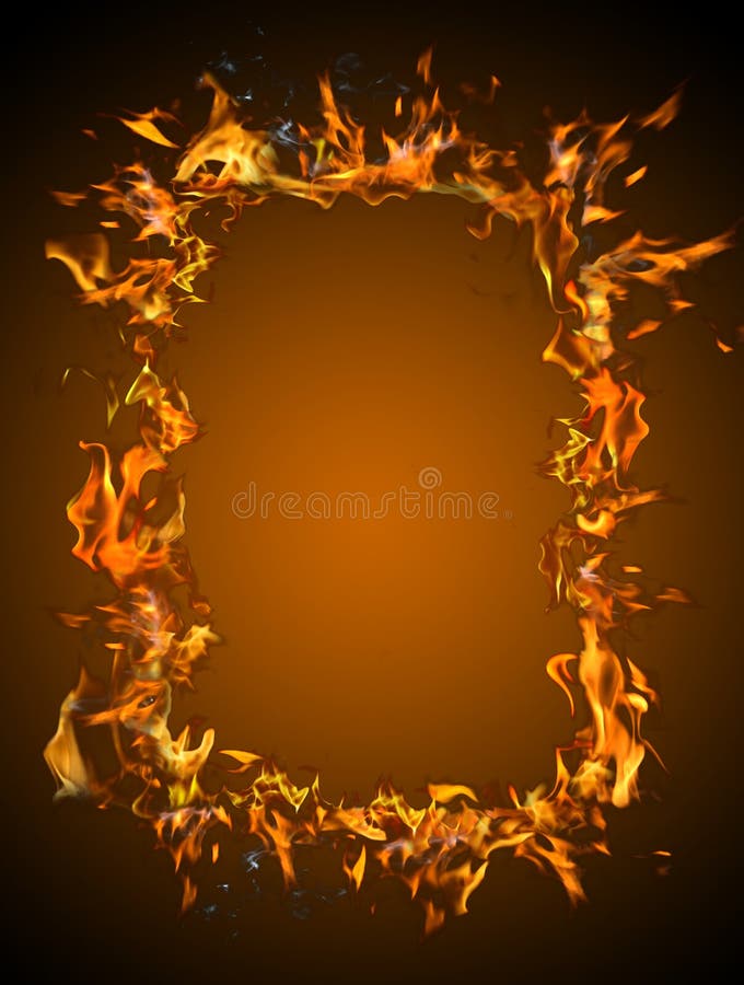 Burning frame stock illustration. Illustration of design - 15224092