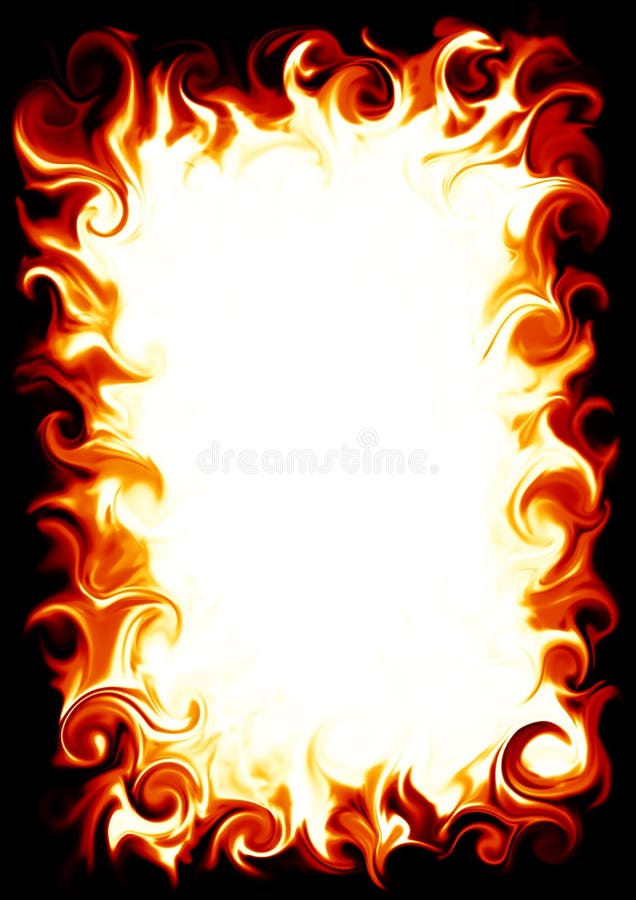 Fire flame frames stock vector. Illustration of frame - 3141857