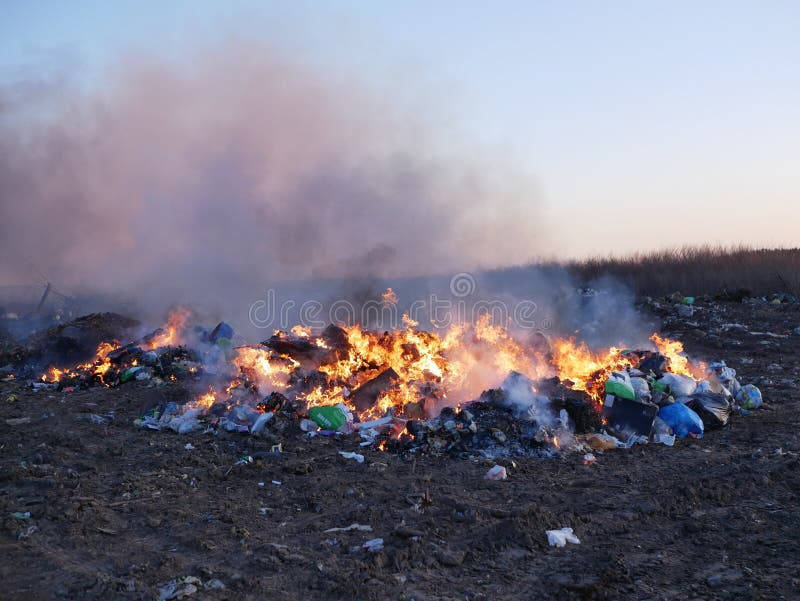 Burning Garbage Dump. Burning Garbage. Concern for the Environment ...