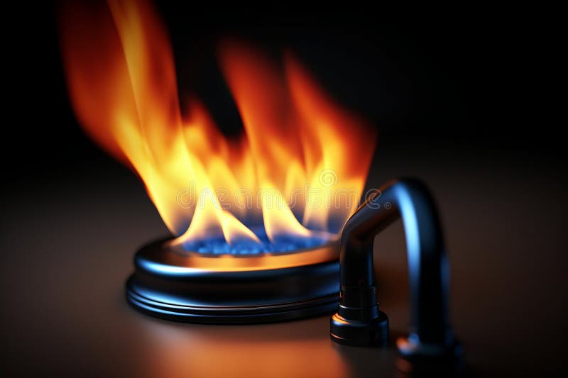 Burning Gas, Increase in Gas Prices, Stock Illustration - Illustration ...