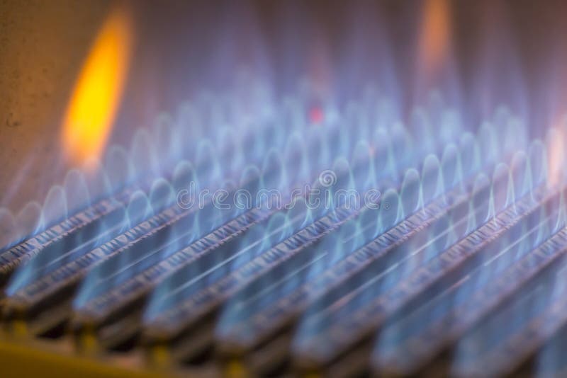 Burning gas stock photo. Image of domestic, methane, oven - 87684972