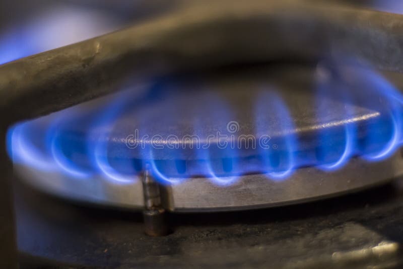 Burning gas stock photo. Image of energy, blaze, kitchen - 87685026
