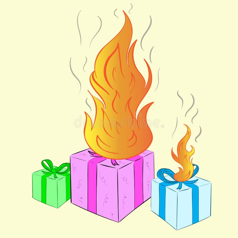 Christmas Fire Extinguisher Stock Vector - Illustration of graphical ...