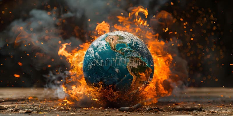 Burning Globe: a Visual Metaphor for Global Warming S Planetary ...