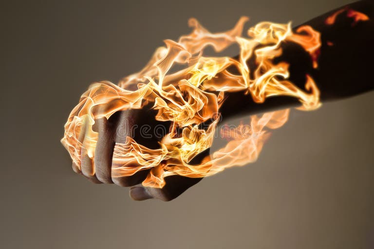 Burning Hand stock image. Image of fire, force, hand - 17768599