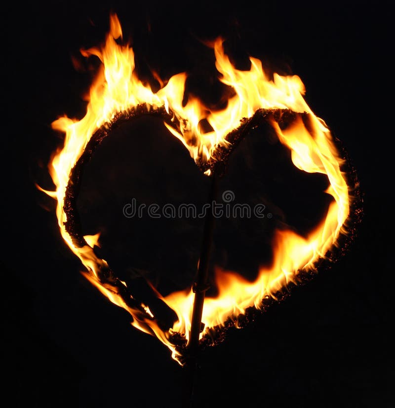 Burning heart stock image. Image of fall, desire, love - 3295609