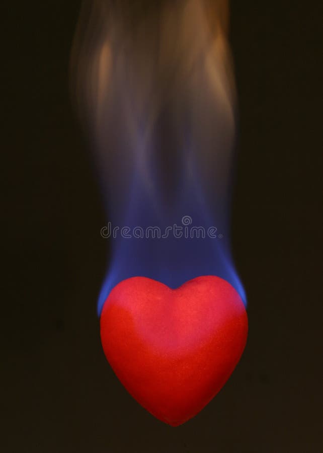 Burning heart stock image. Image of valentine, fiery, love - 59673